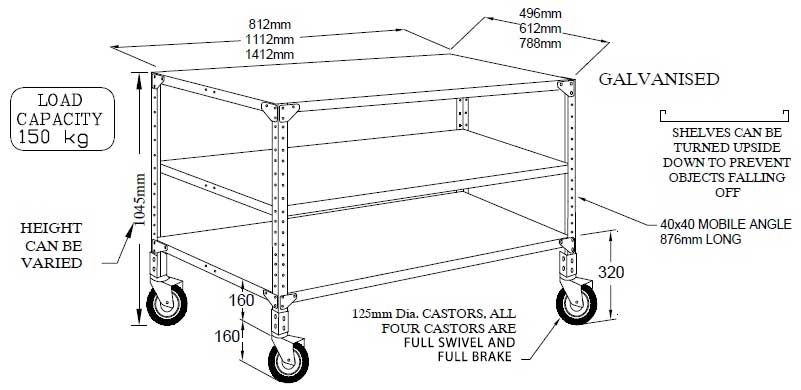 Mobile Trolleys - Sharman Shelving
